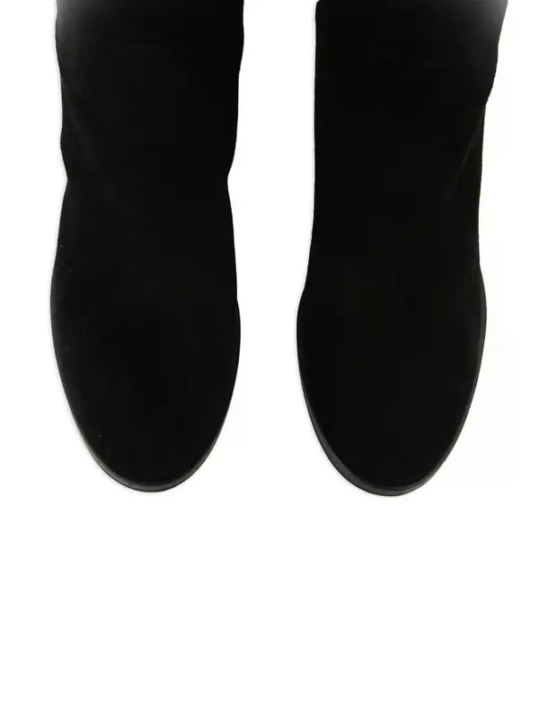 PAUL WARMER 75mm Kate Suede Knee-high Boots - Black