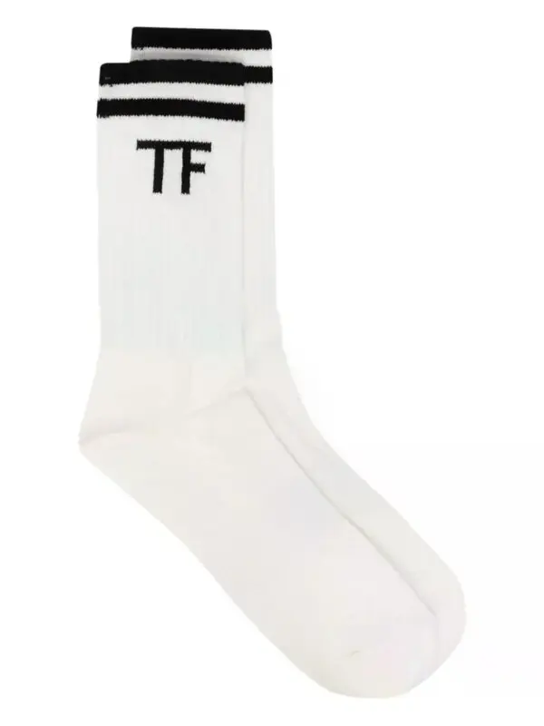 TOM FORD Monogram Jacquard Socks - Black