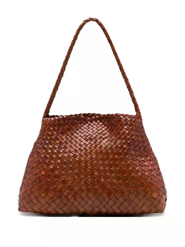 Dragon Diffusion Woven-leather Shoulder Bag