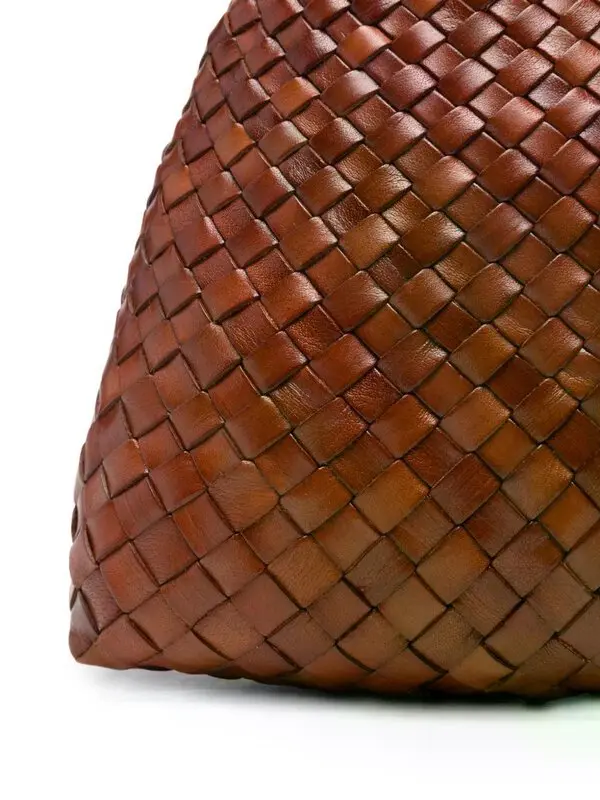 Dragon Diffusion Woven-leather Shoulder Bag