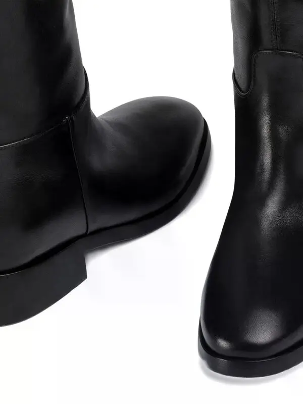 LE SILLA Charlotte Buckle-detail Boots - Black