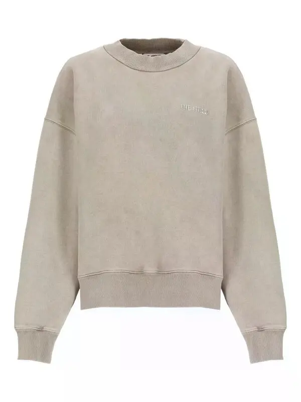 Attico Logo-embroidered Cotton Sweatshirt