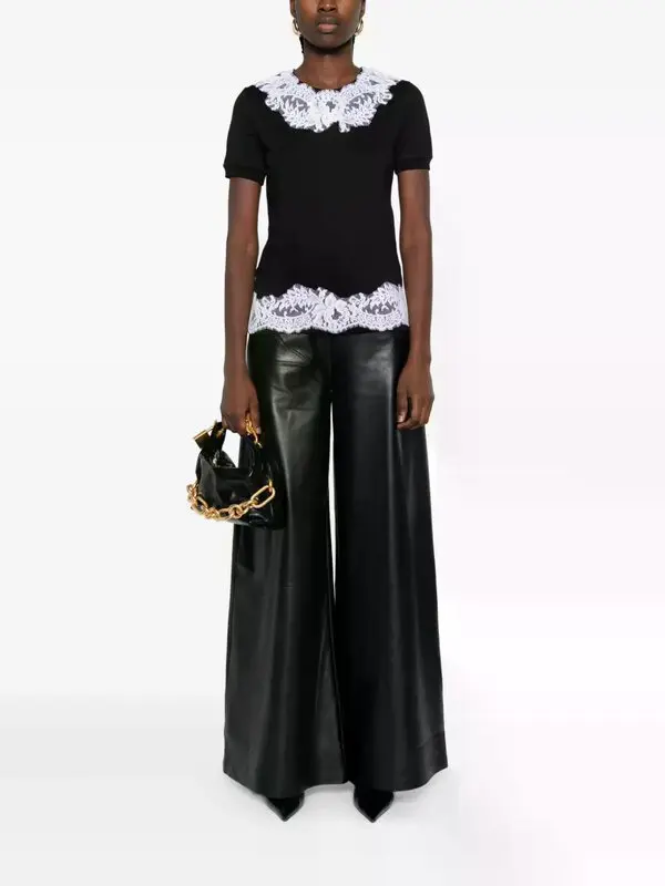 Dolce & Gabbana Dna Lace-trimmed T-shirt
