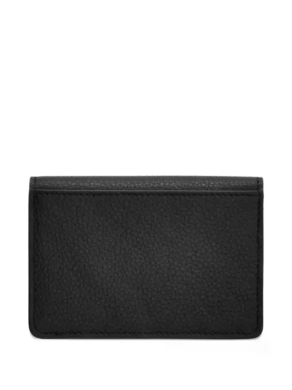 FERRAGAMO Gancini Calfskin Keyring Wallet - Black