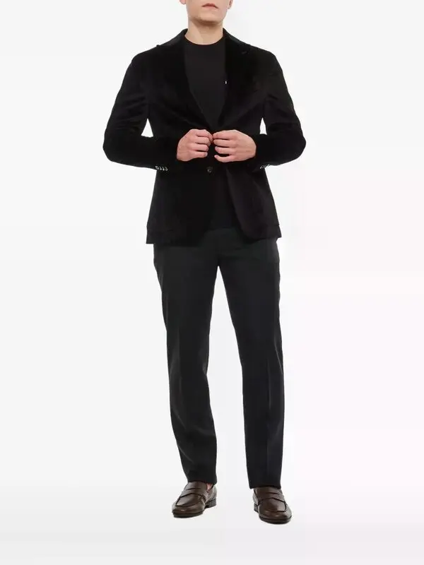 Boglioli Single-breasted Notched Blazer - Black
