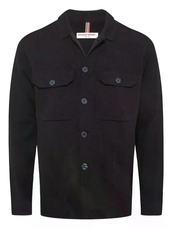 Orlebar Brown Brigg Buttoned Shirt Jacket - Blue