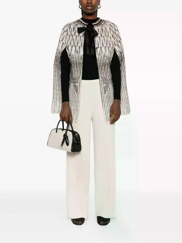 FORTE_FORTE Textured Wide-leg Trousers - Neutrals