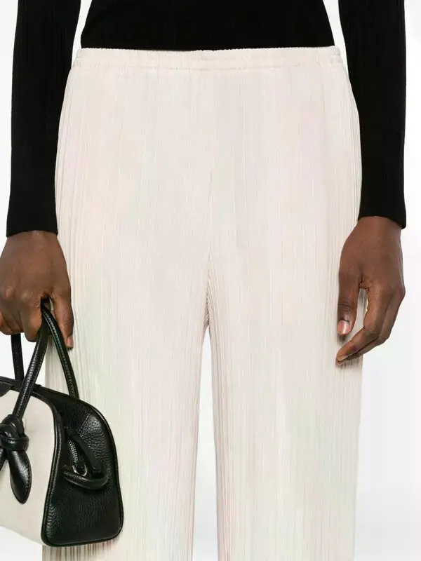 FORTE_FORTE Textured Wide-leg Trousers - Neutrals