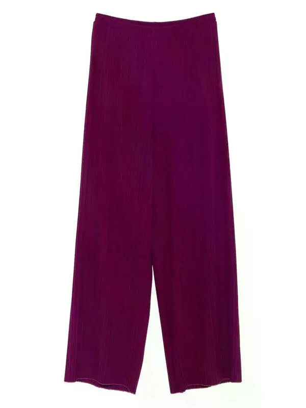 FORTE_FORTE Ribbed Wide-leg Trousers