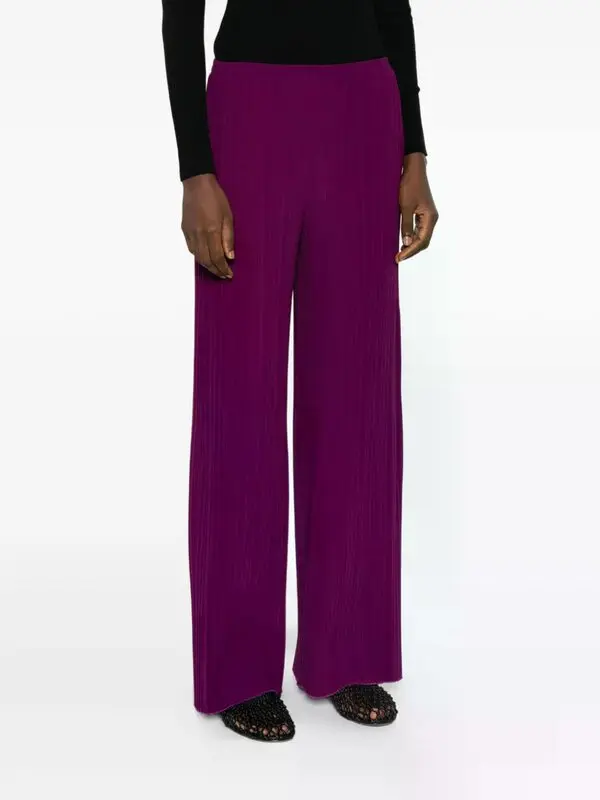 FORTE_FORTE Ribbed Wide-leg Trousers