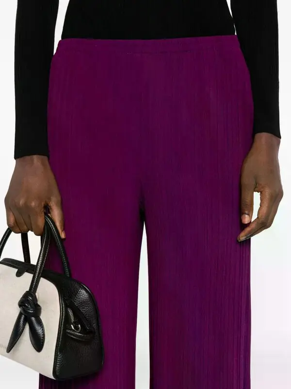 FORTE_FORTE Ribbed Wide-leg Trousers
