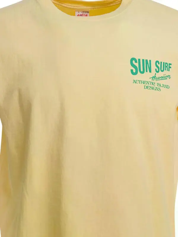 SUN SURF Cotton T-shirt - Yellow