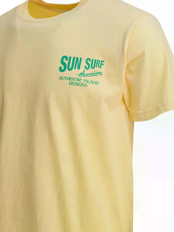 SUN SURF Cotton T-shirt - Yellow