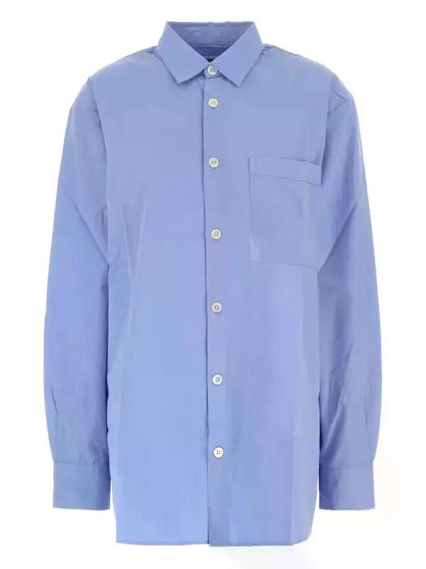 TEKLA Poplin Pocket Shirt - Blue