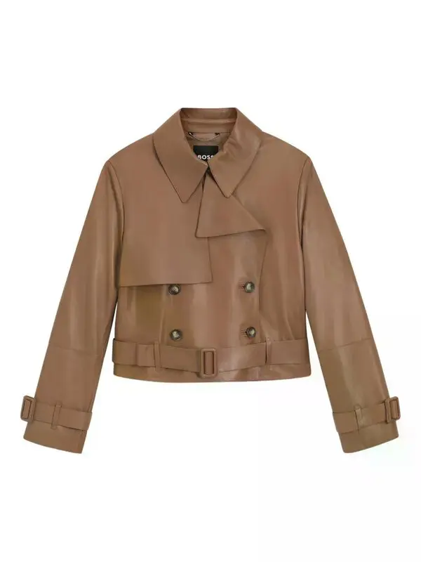 BOSS Belted Double-breasted Jacket
