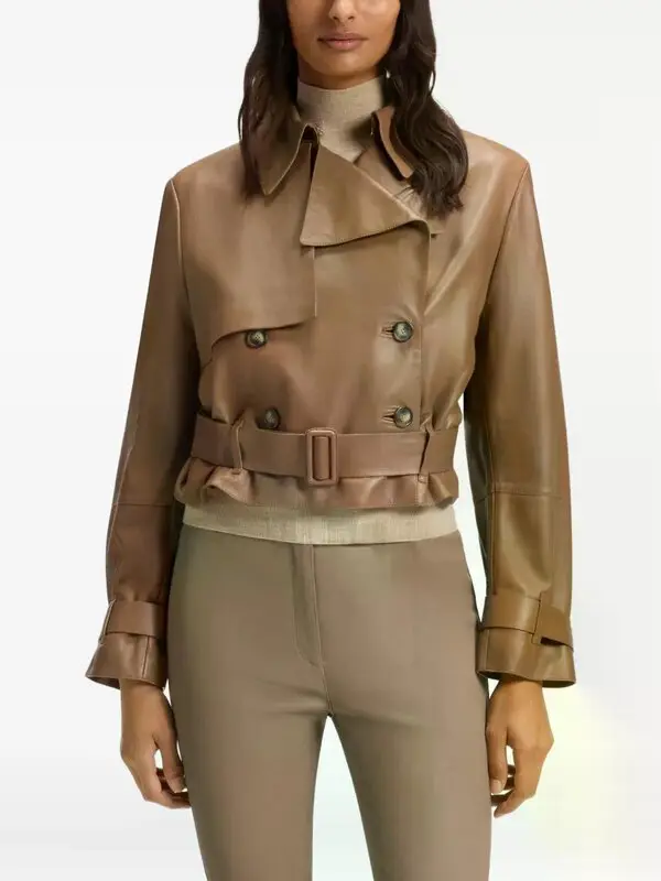 BOSS Belted Double-breasted Jacket
