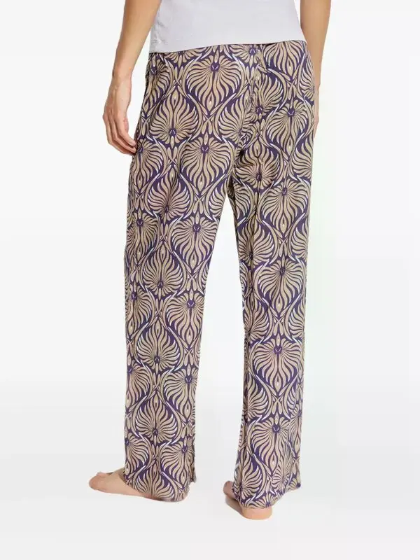 Hanro Floral-pattern Drawstring Trousers