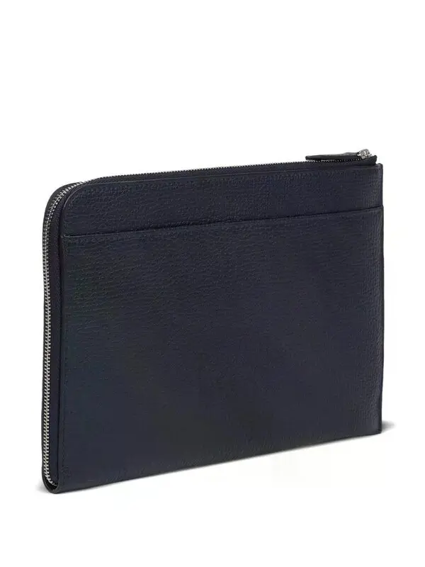 Smythson Flat Travel Organizer Zip-top Pouch