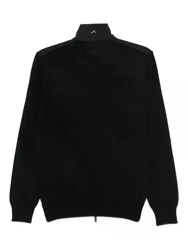 Paul & Shark Wool Zip-up Cardigan - Black