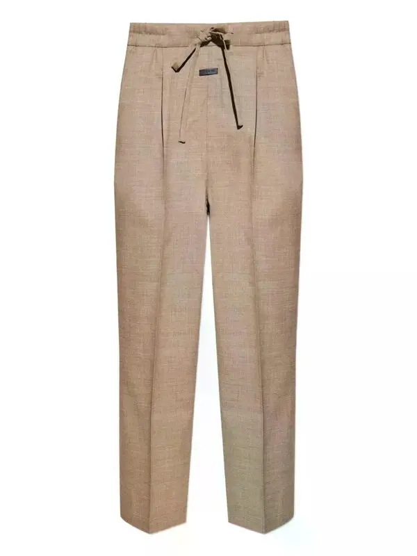 Fear Of God Pleated-front Drawstring Trousers - Neutrals