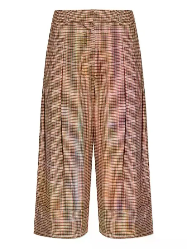 Munthe Check-pattern Pleated Trousers