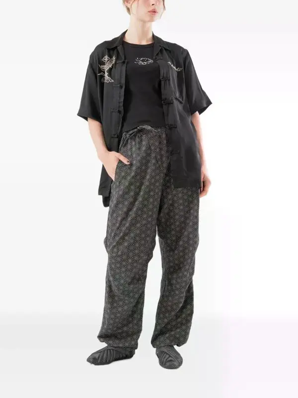 MAHARISHI Geometric-pattern Track Pants