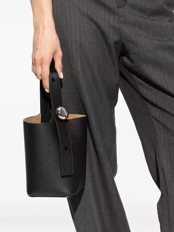 Loewe Leather Top-handle Mini Bucket Bag - Black