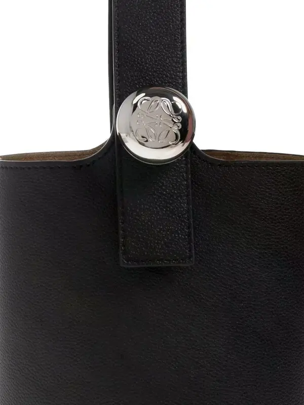 Loewe Leather Top-handle Mini Bucket Bag - Black