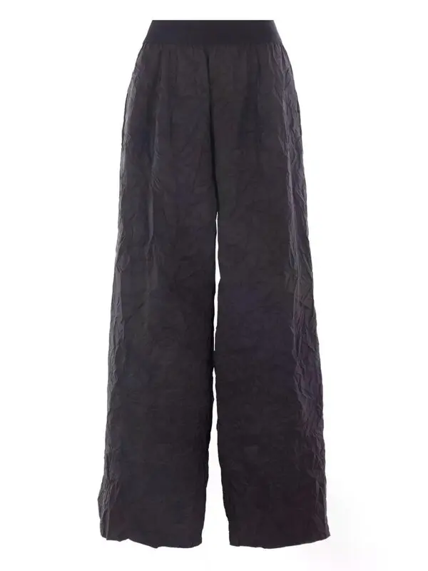 MARIA CALDERARA Crinkled Palazzo Pants