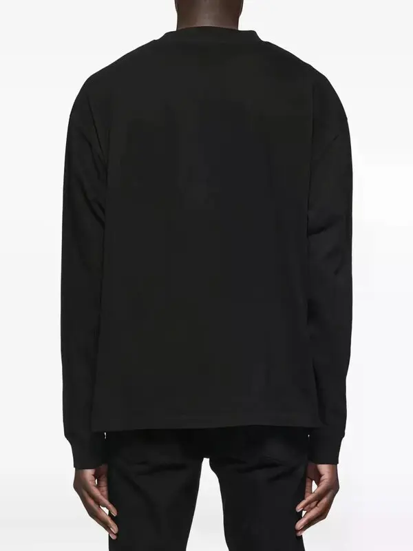 PURPLE BRAND Logo-embroidered Long-sleeve T-shirt