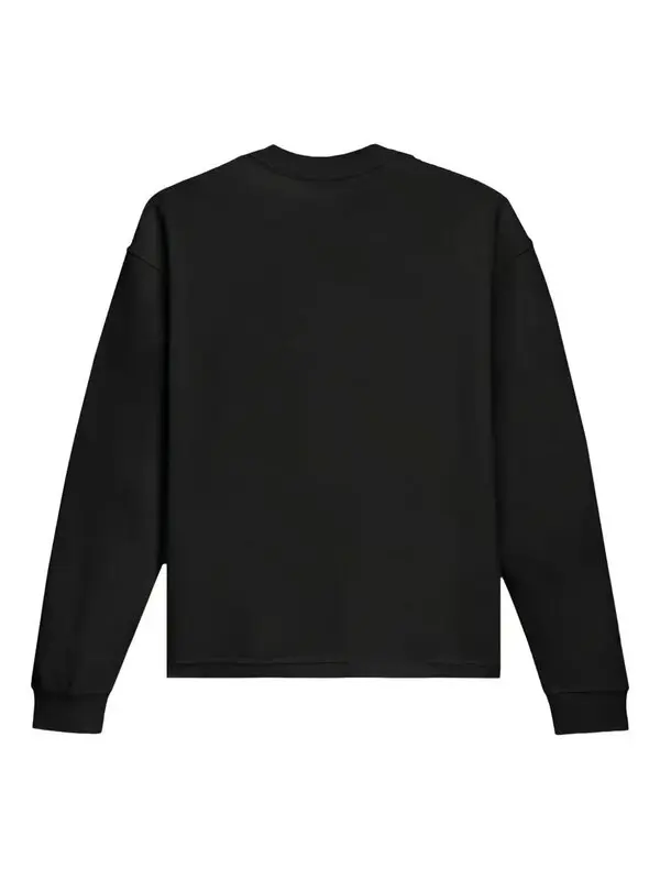 PURPLE BRAND Logo-embroidered Long-sleeve T-shirt