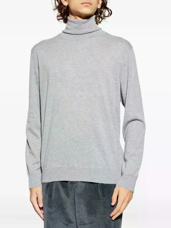 Eleventy Turtleneck Cashmere Sweater - Grey
