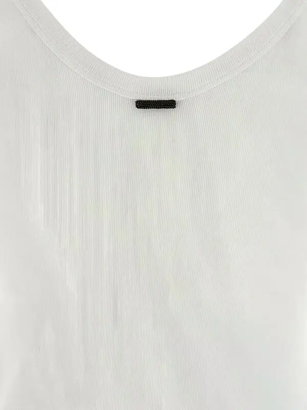 Brunello Cucinelli Scoop-neck T-shirt - White