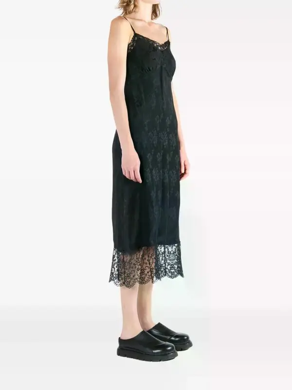 Simone Rocha - Floral-Lace Slip Midi Dress