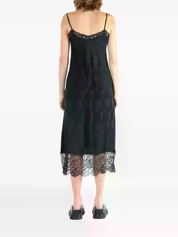 Simone Rocha - Floral-Lace Slip Midi Dress