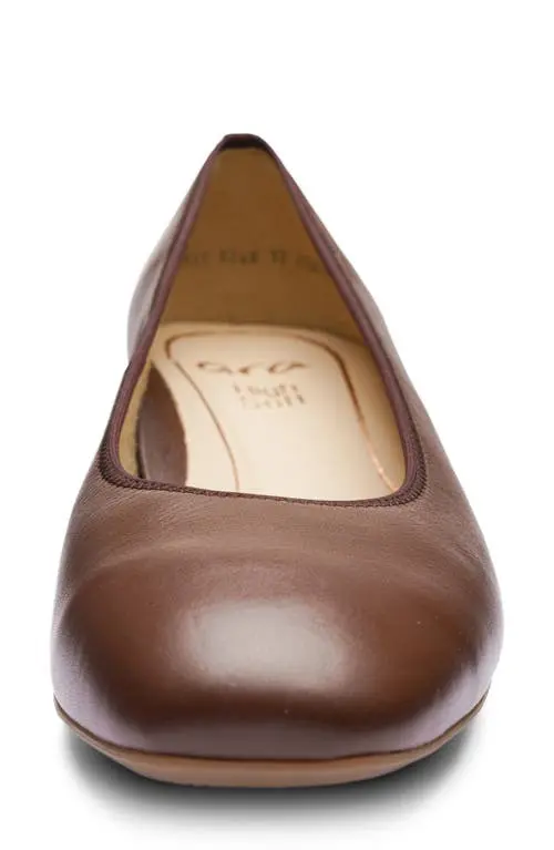 ARA Gypsum Block Heel Pump - Brown