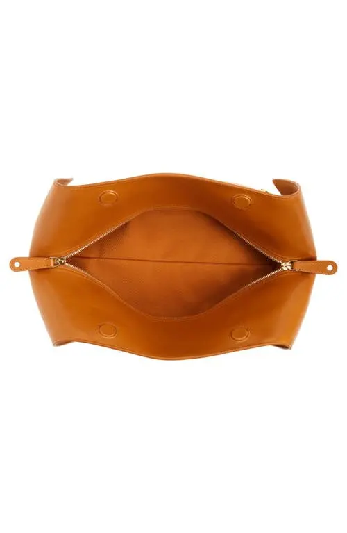 FERRAGAMO Folded Leather Shoulder Bag