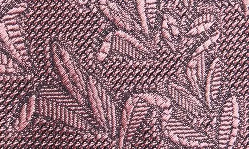 Zegna Leaf Silk Jacquard Standard Tie - Pink