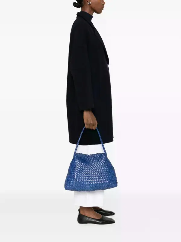 Dragon Diffusion Santa Woven-leather Shoulder Bag