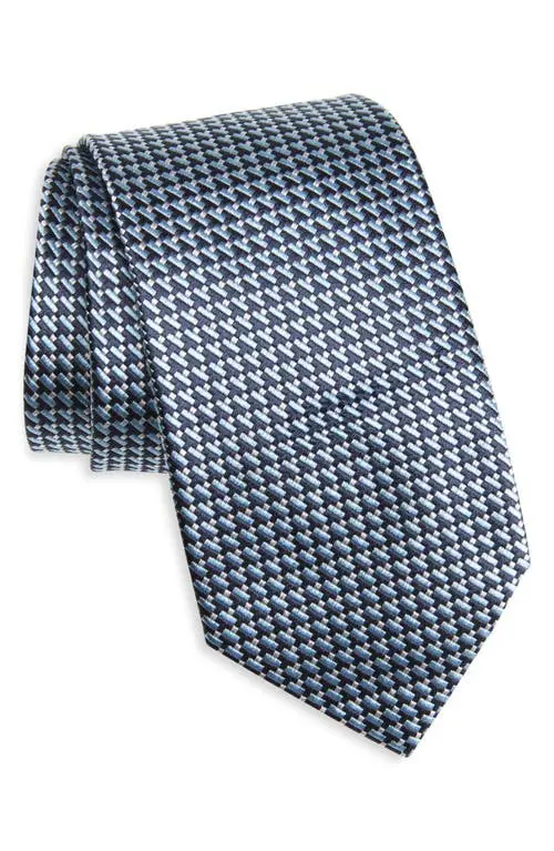 Zegna Mulberry Silk Neck Tie - Blue