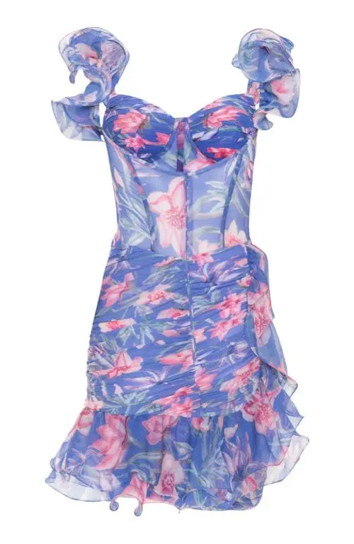 PatBO Amaryllis Flutter Mini Dress
