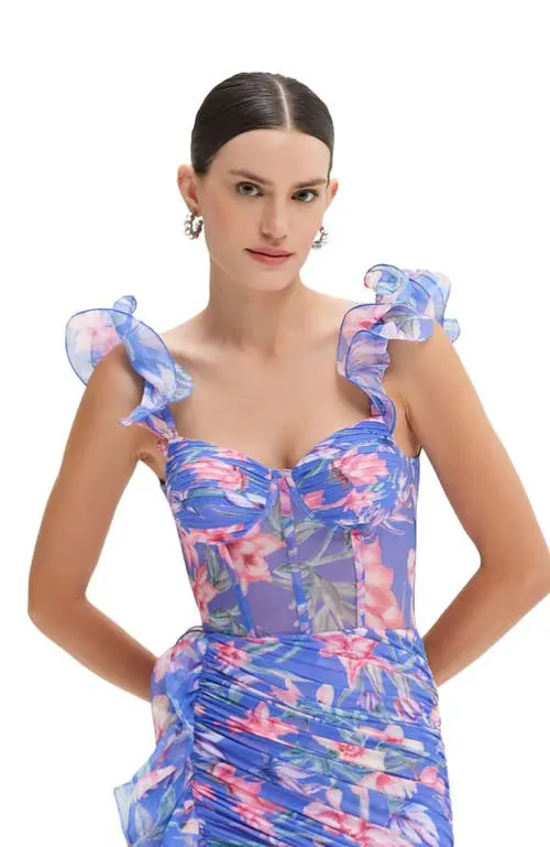 PatBO Amaryllis Flutter Mini Dress