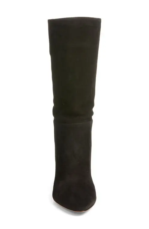GIANVITO ROSSI Pointed Toe Suede Boots - Black
