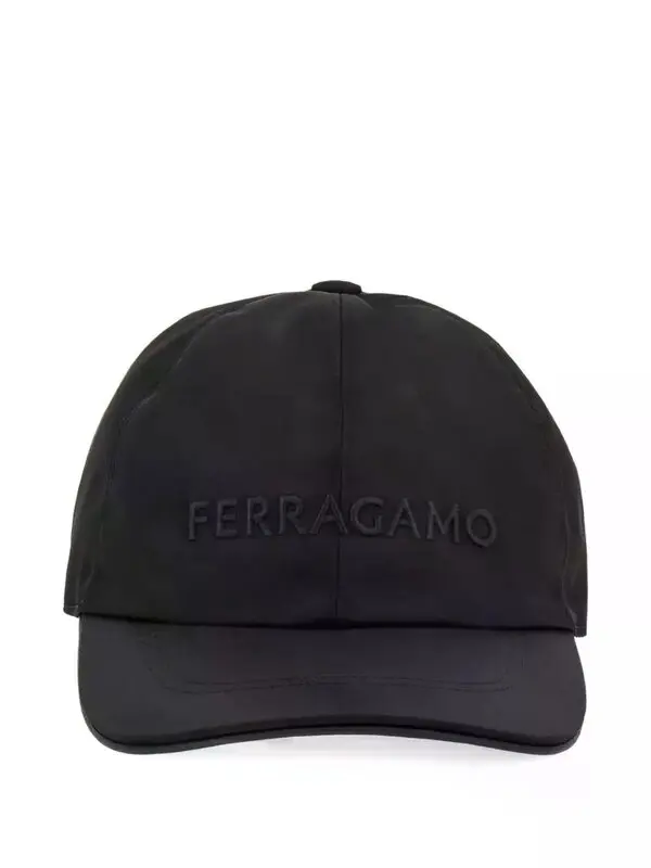 FERRAGAMO Embroidered Logo Baseball Cap - Black