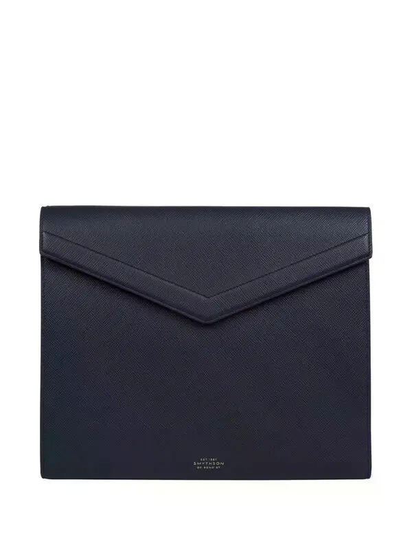 Smythson A4 Envelope Writing Folder - Blue