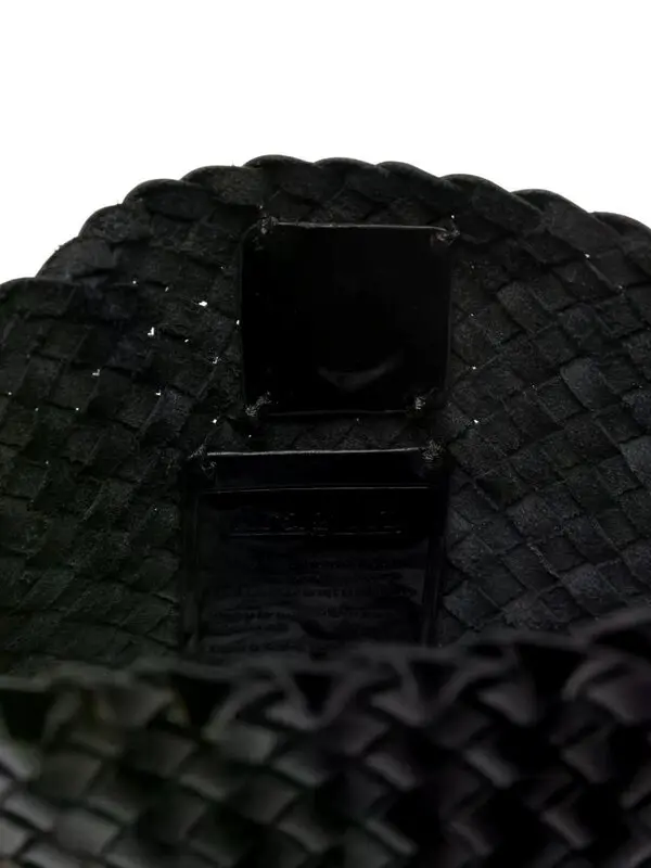Dragon Diffusion Patent-leather Woven Tote Bag - Black