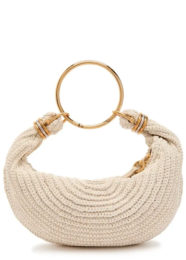 Chloé Bracelet Crochet Top Handle Bag - Ivory