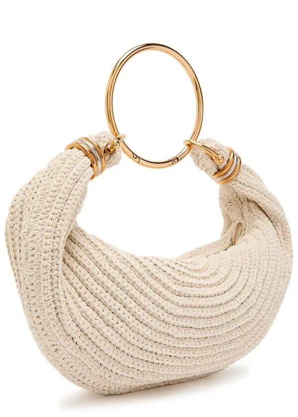 Chloé Bracelet Crochet Top Handle Bag - Ivory