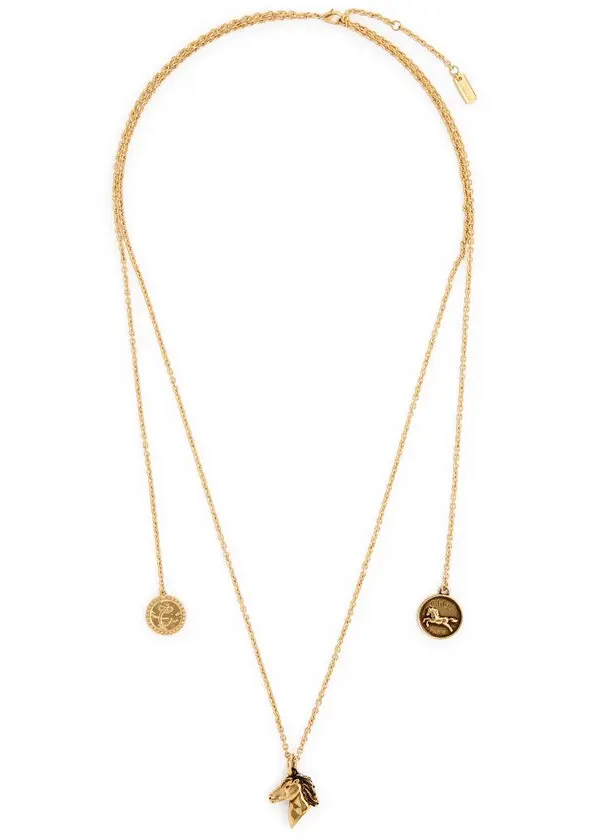 Chloé Charm-embellished Necklace - Gold