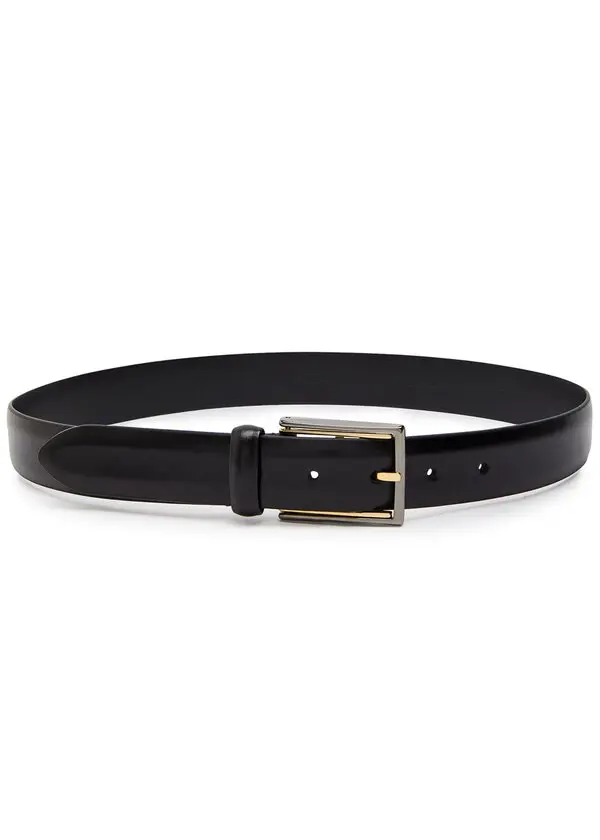 Anderson's Glossed Leather Belt - Black